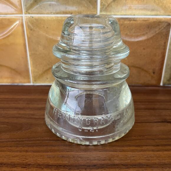 Hemingray | Other | Hemingray 42 Vintage Glass Insulator Clear Made In ...